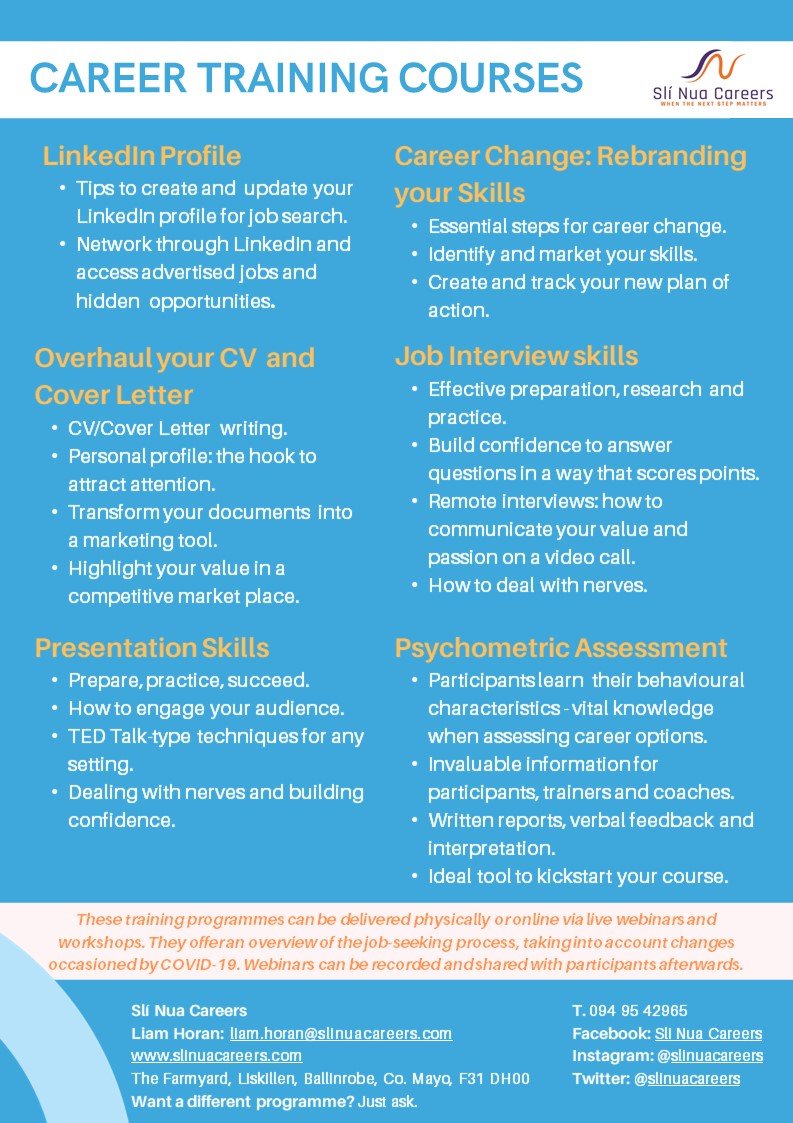 Career Training Programmes