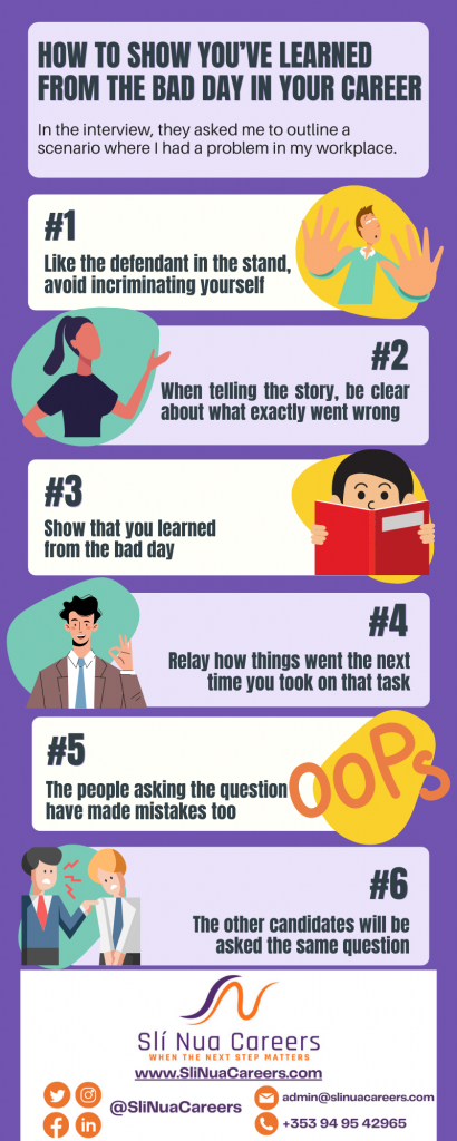 How to show you’ve learned from the bad day in your career - Slinua Careers